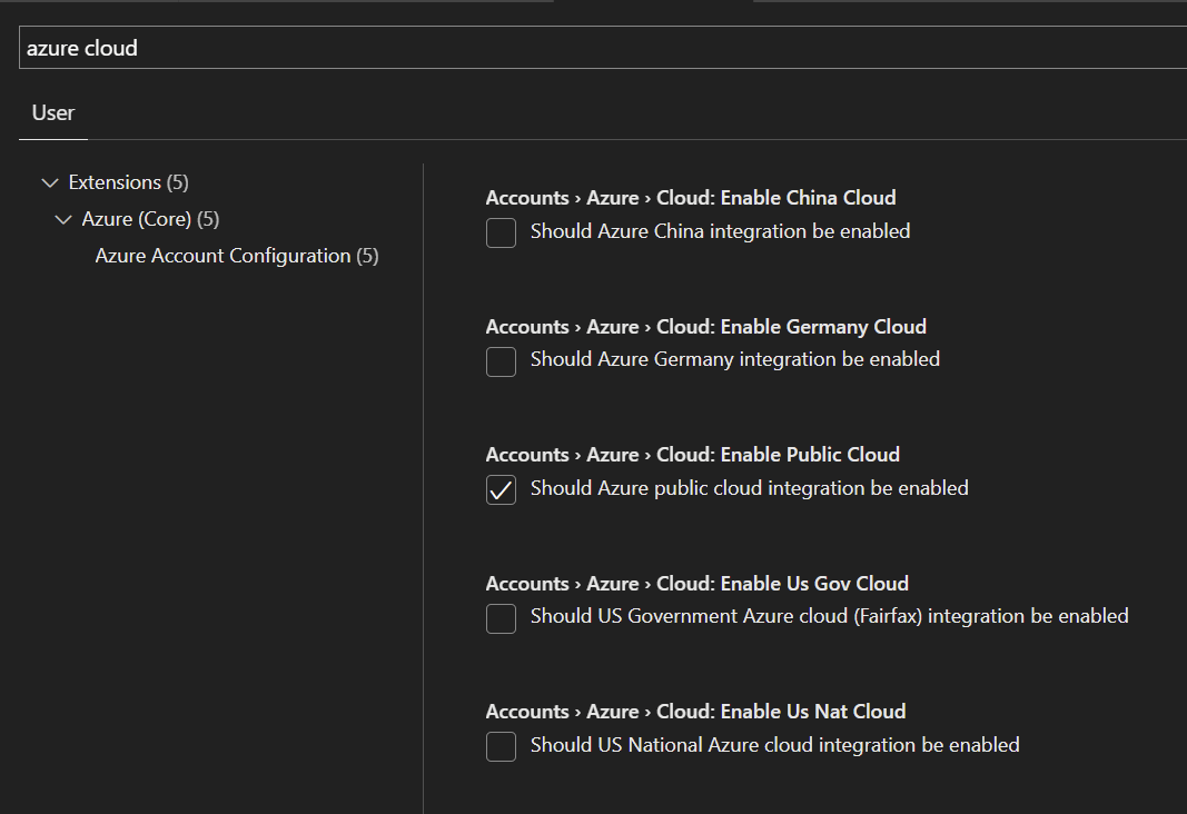 Not able to connect to other Azure Clouds · Issue #21736 · microsoft ...
