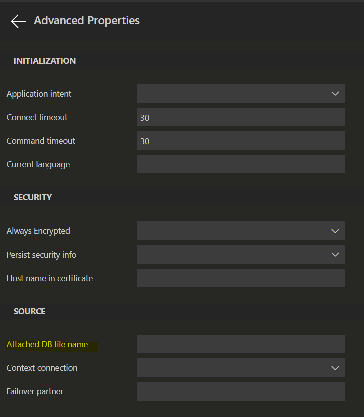 Support AttachDB as a connection option in Ops Studio · Issue #415 · microsoft/azuredatastudio ...
