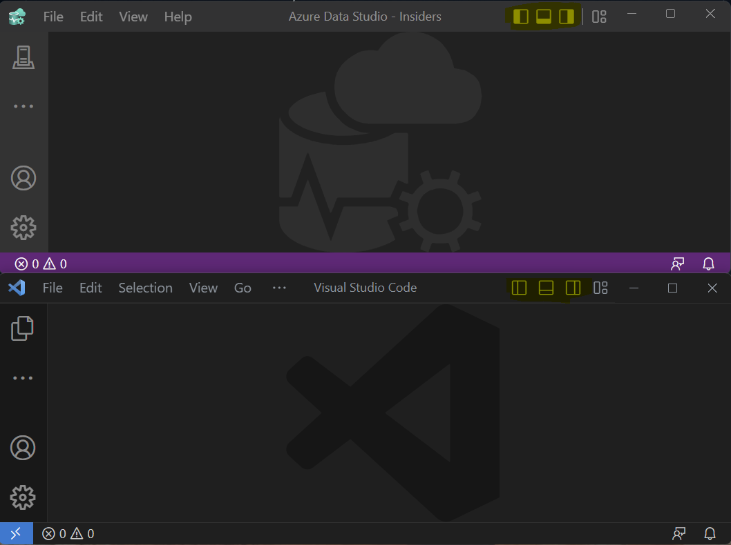 ADS toggle icons don't match and change as VS Code · Issue #22485 ...