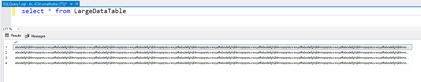 Results grid doesn't update content of large string in last row · Issue #24052 · microsoft ...