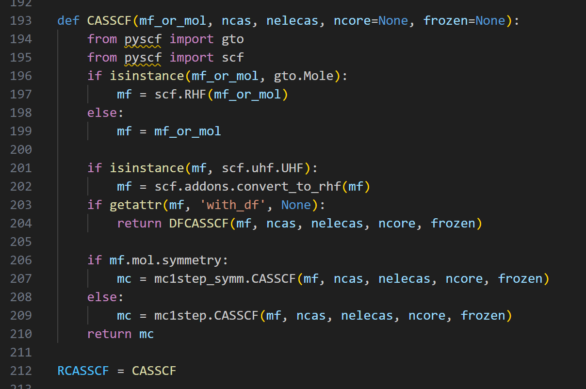Some Error In Using Casscf · Issue 1739 · Pyscfpyscf · Github