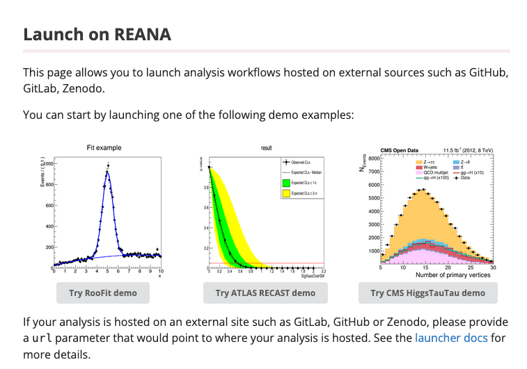 launch: make launcher homepage customizable · Issue #323 · reanahub/reana-ui · GitHub