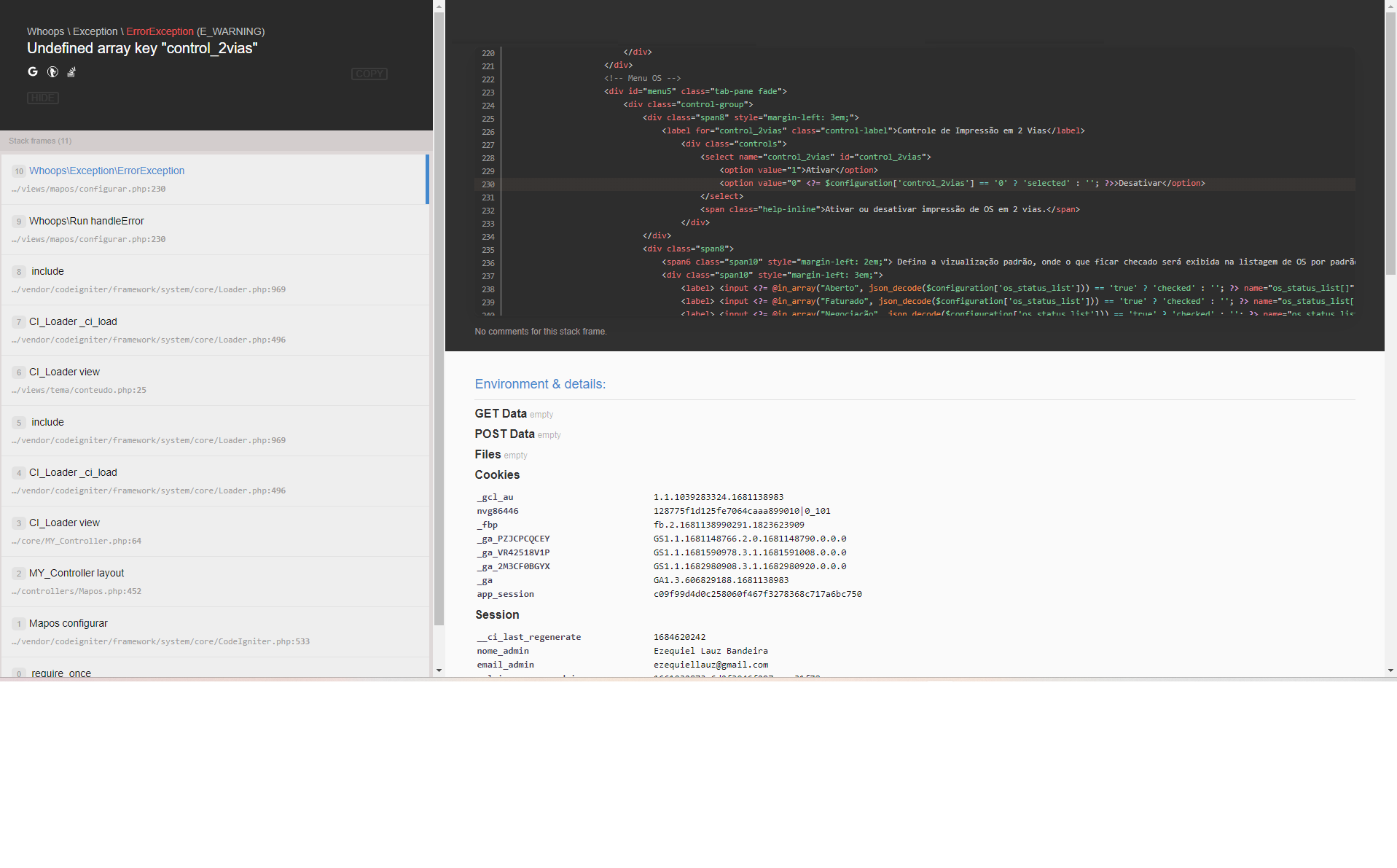 Erro ao atualizar para versão 4.40 · Issue #2125 · RamonSilva20/mapos · GitHub