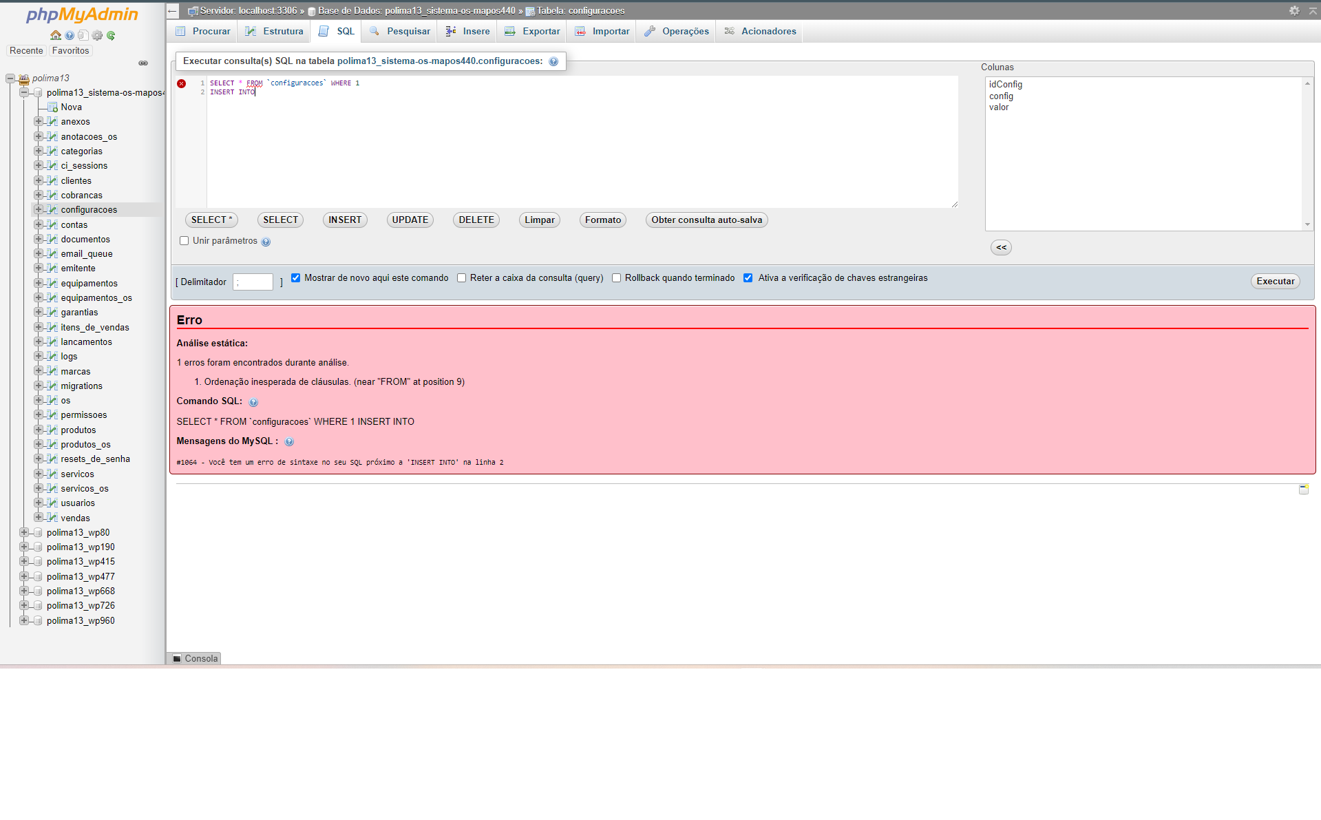 Erro ao atualizar para versão 4.40 · Issue #2125 · RamonSilva20/mapos · GitHub