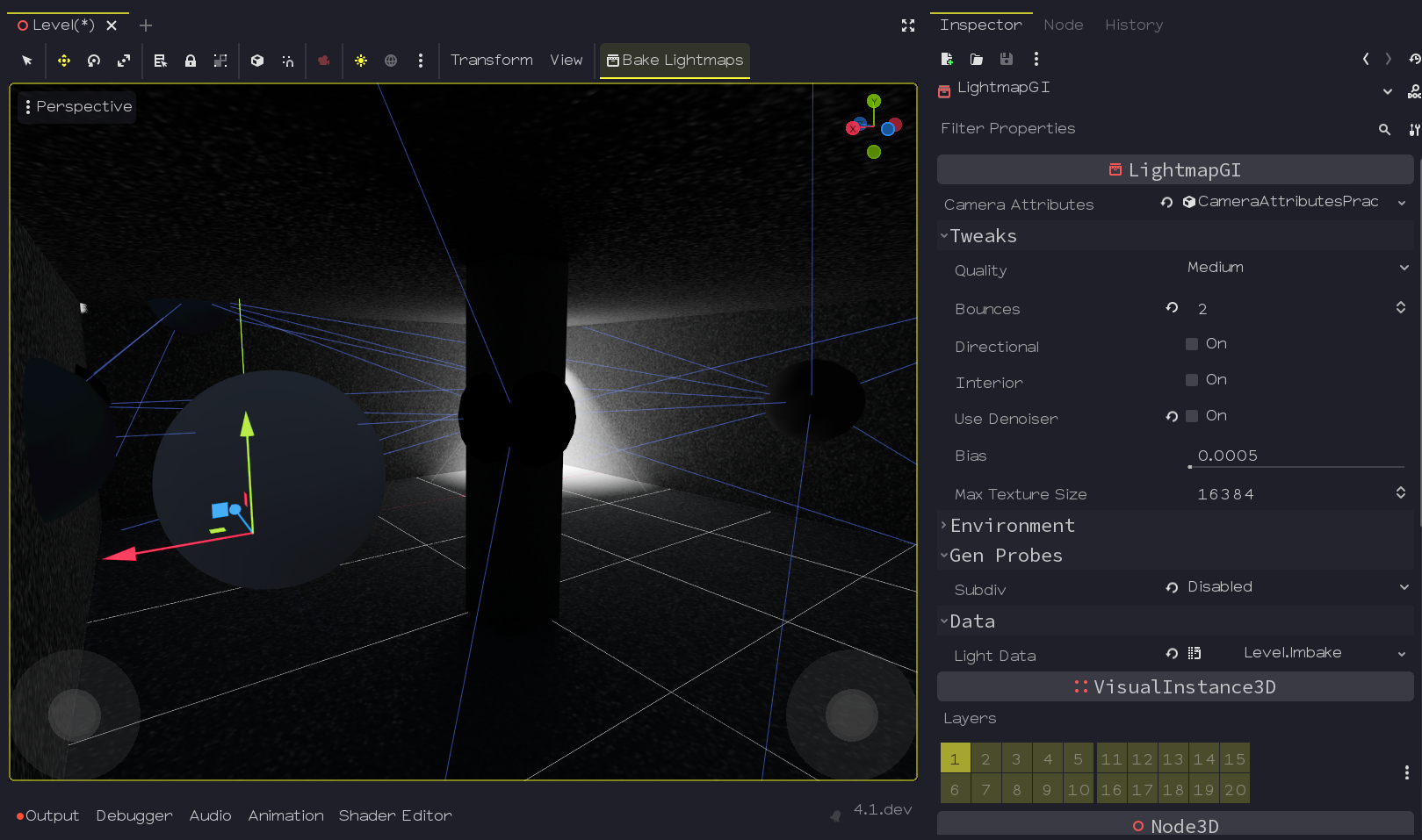 LightmapGI: Baking lightmap in medium quality or more generate green invalid probes (low ...
