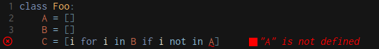Variable is not defined in an if inside a list compreenshion in a class definition · Issue #3069 ...