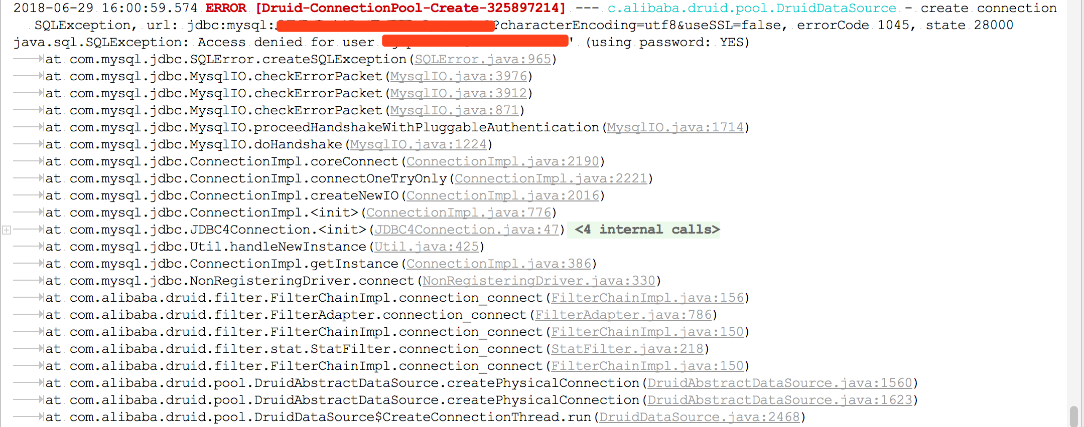 Springboot 2.0加密连接出错 · Issue #2673 · alibaba/druid · GitHub