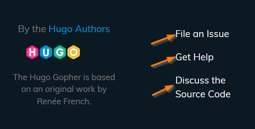 Missing links in footer [themes.gohugo.io] · Issue #276 · gohugoio/hugoThemes · GitHub