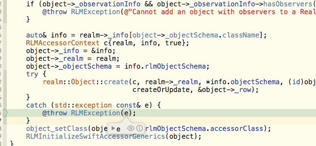 'Target table row index out of range' realm2.8.0 just in release crashed ！！！ · Issue #5008 ...