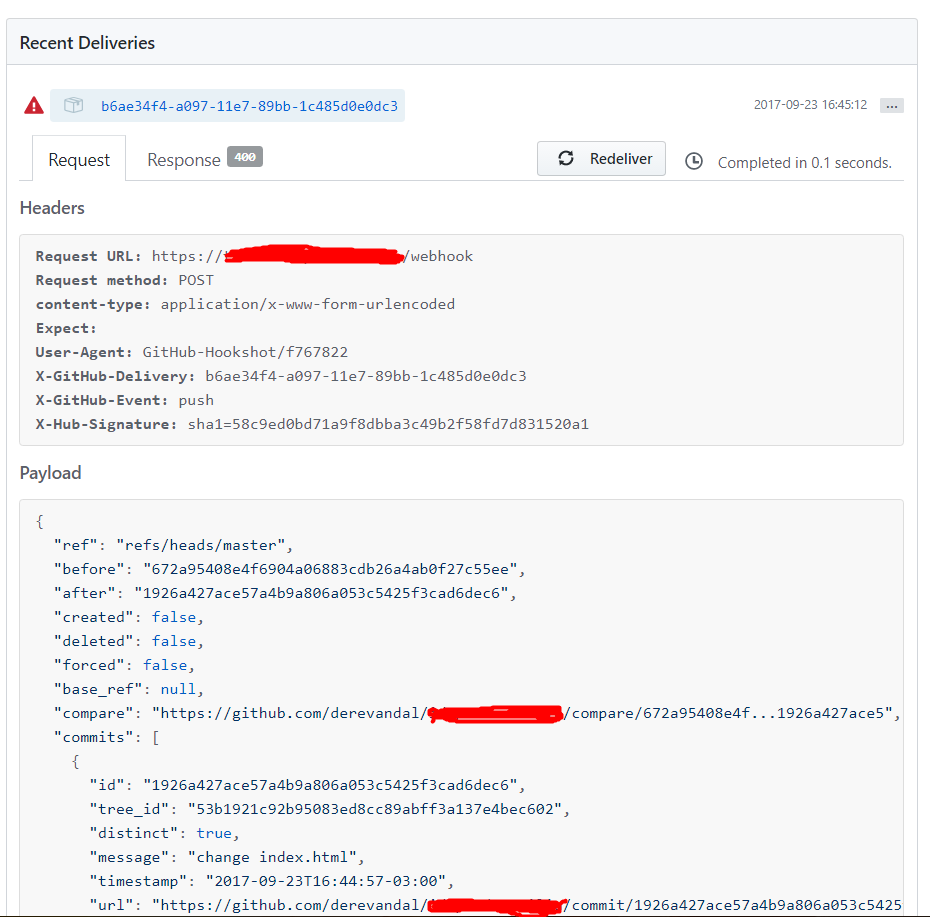 Webhook - Bad Request 400 · Issue #78 · abiosoft/caddy-git · GitHub