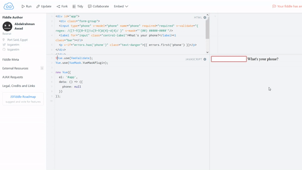 Regex validation error · Issue #903 · logaretm/vee-validate · GitHub