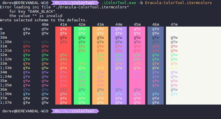Colors Errors · Issue #8 · dracula/powershell · GitHub