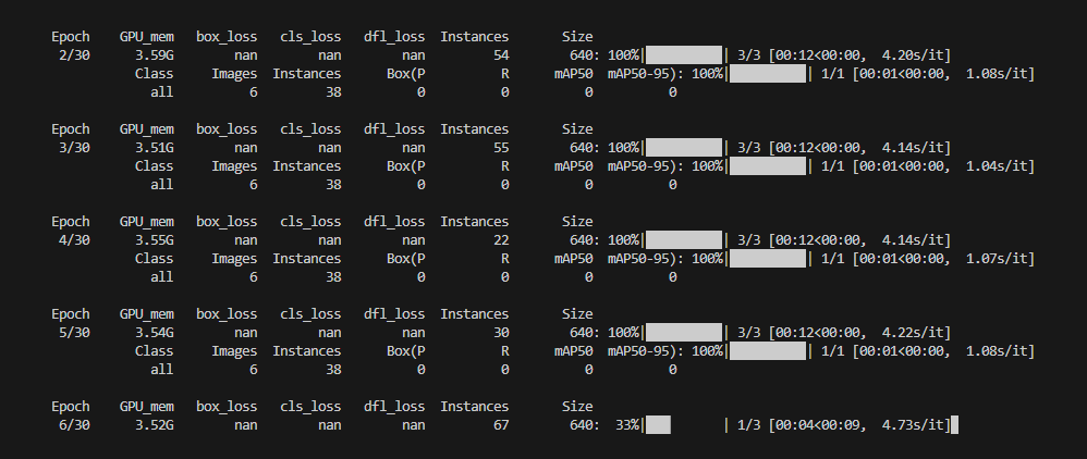 nan report in box_class cls_class and dfl_loss when train custom ...
