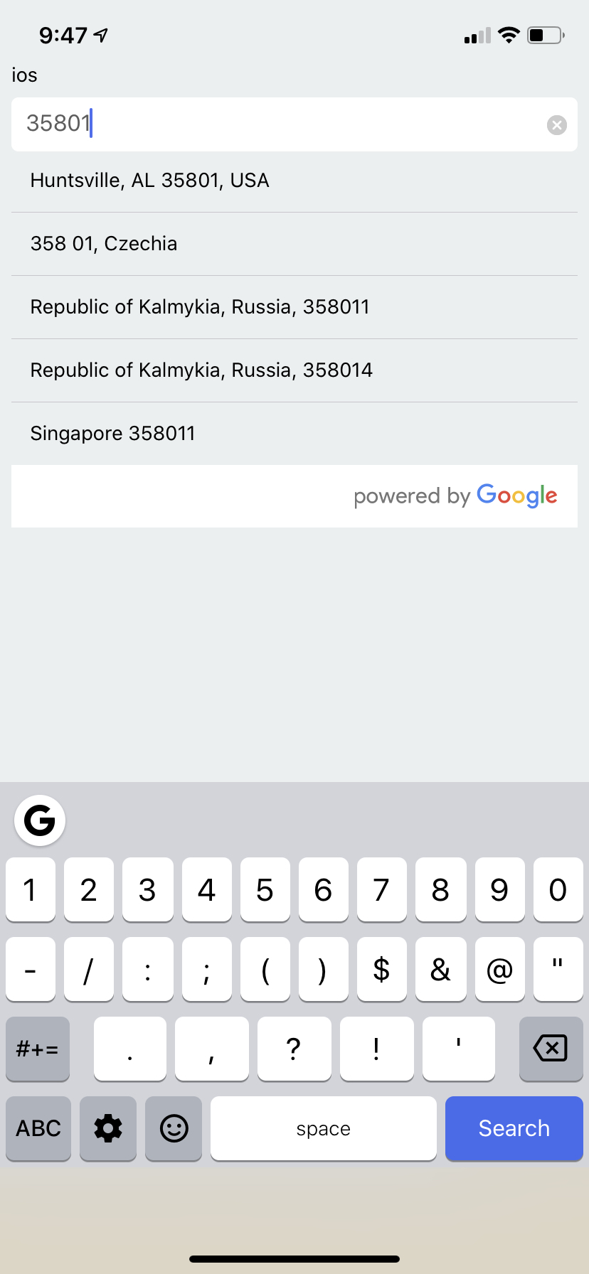 How can I get the search results also based on zip-code ? · Issue #408 · FaridSafi/react-native ...