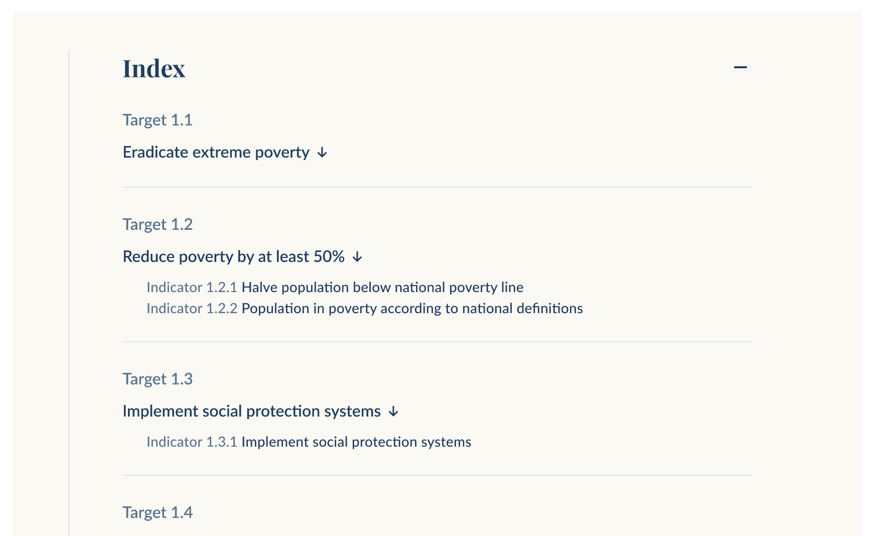 SDG: table of contents "index" · Issue #1733 · owid/owid-grapher · GitHub
