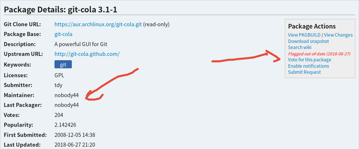 Upgrade The Outdated Version Of Git Cola 3 1 On Aur · Issue 888 · Git Cola Git Cola · Github