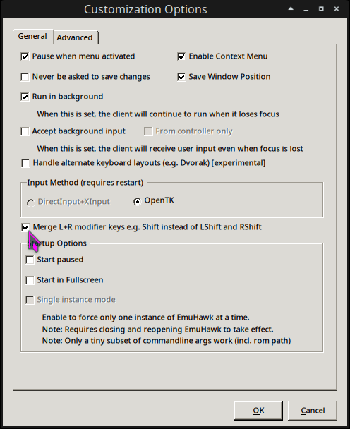 Bizhawk No Longer Distinguishes Between Left And Right Shiftcontrol Keys · Issue 3184