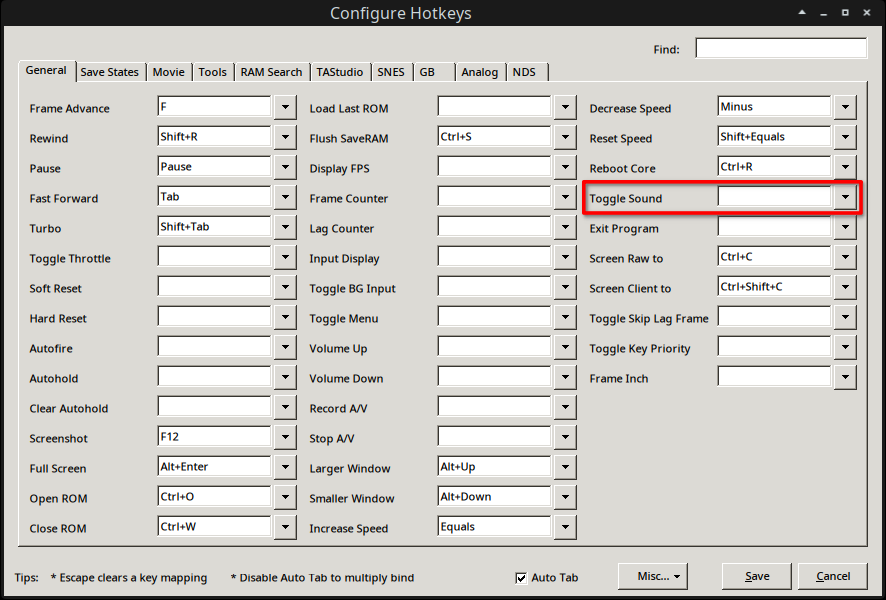 Mute hotkey · Issue #3450 · TASEmulators/BizHawk · GitHub