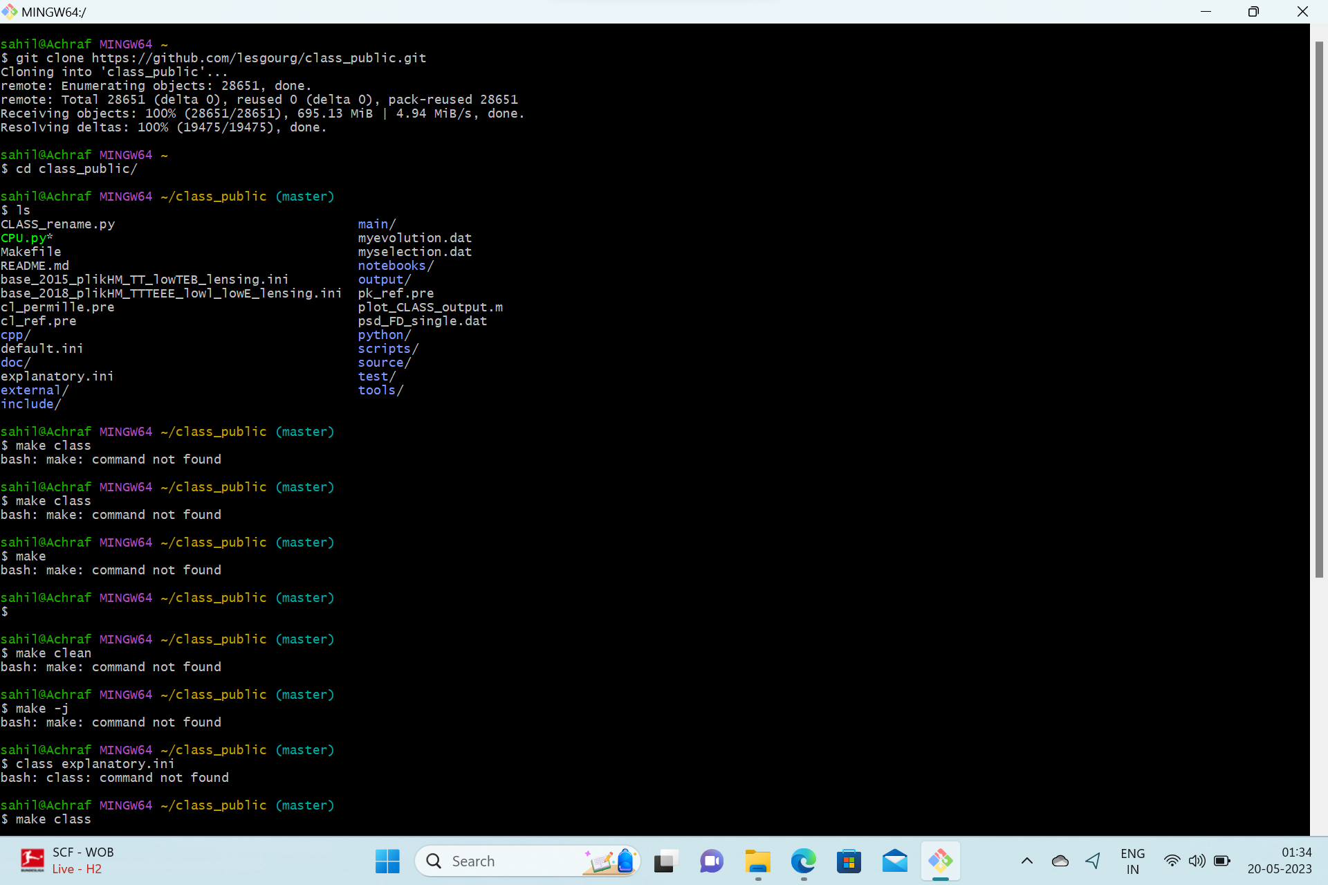 Compilation problem with make command · Issue #522 · lesgourg/class_public · GitHub