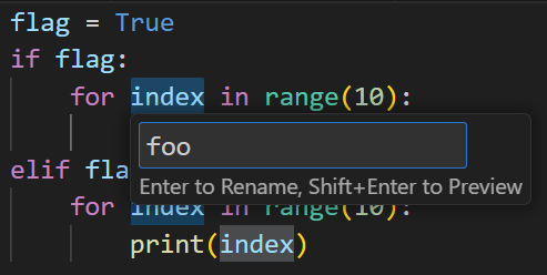 Rename Symbol renames variables of the same name in different scopes of an if statement · Issue ...