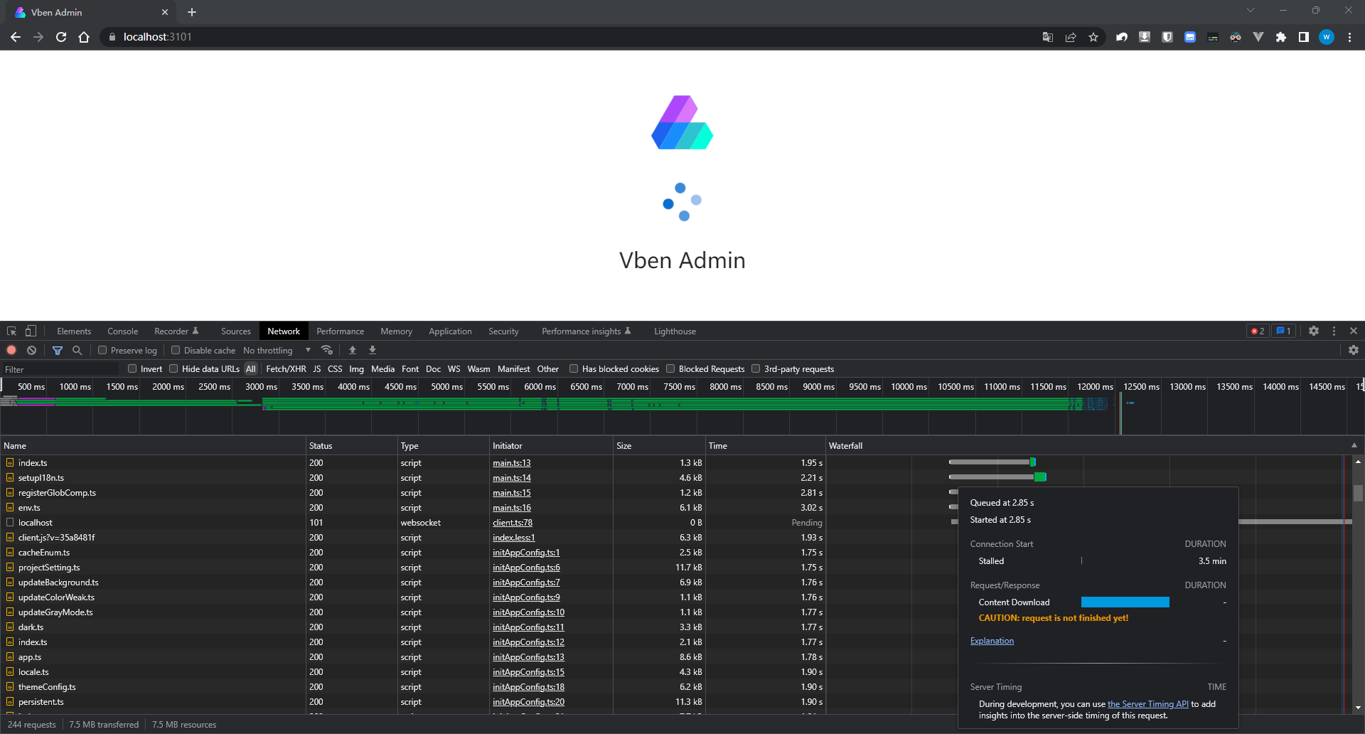 Vite3 1 0 Beta 1 Bug Always Pending · Issue 10919 · Vitejs Vite · Github