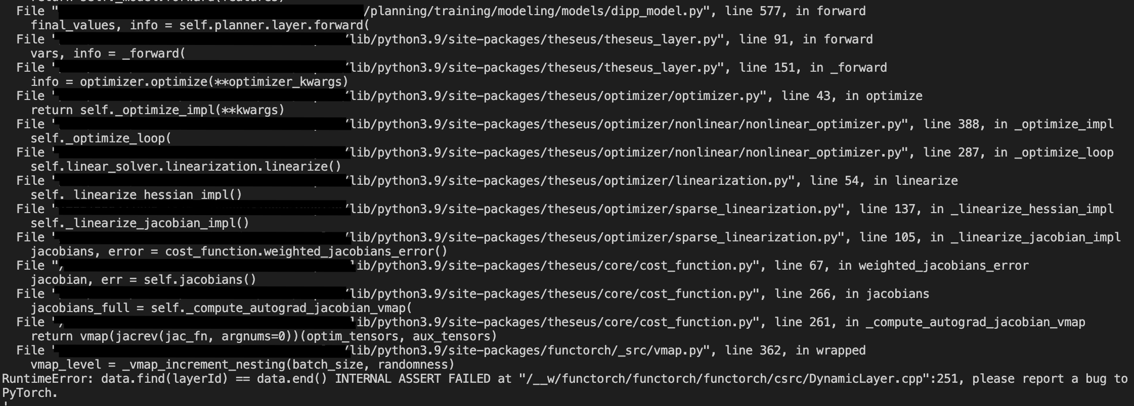 Compute Jacobians Error · Issue #444 · facebookresearch/theseus · GitHub