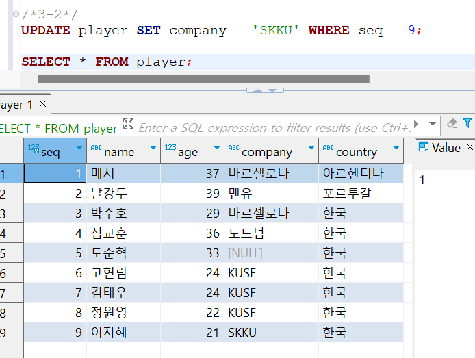 Quiz3. Insert, Update, Delete · Issue #4 · kyohoonsim/kusf-data-2023-1 · GitHub