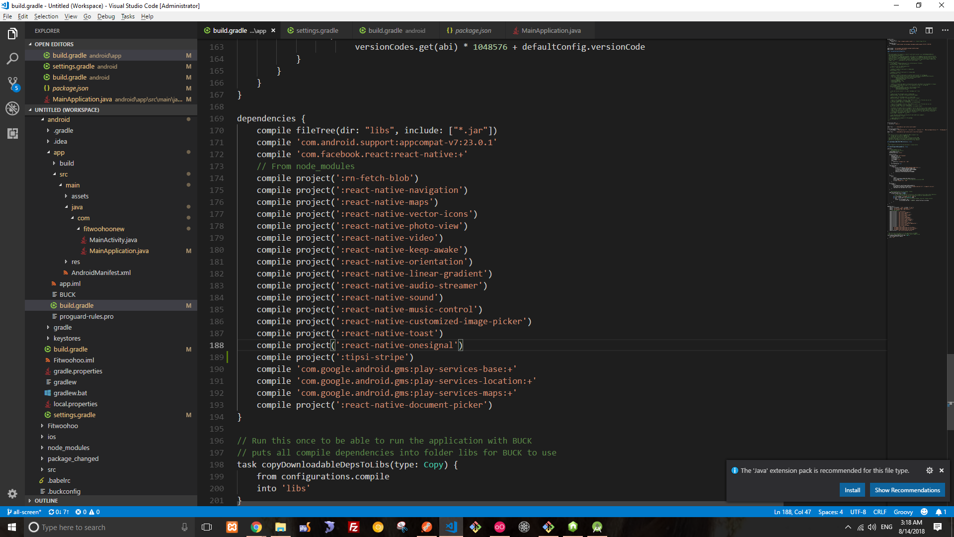 build successfully on android but the app unable to open · Issue #357 · tipsi/tipsi-stripe · GitHub