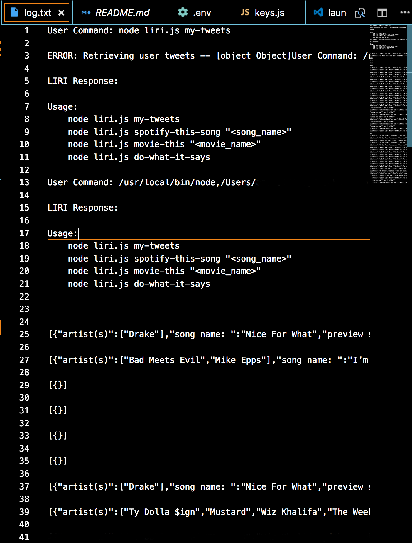 GitHub - AndroidLloydWebber/node-liri-app