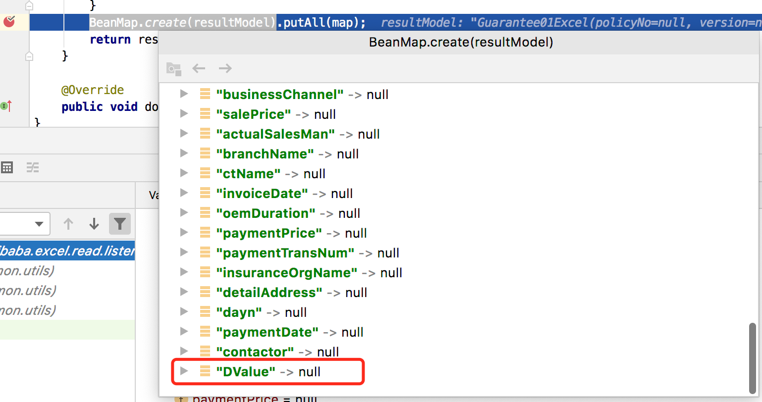使用监听器excelreadlistener读取excel到java对象后，部分数据丢失 · Issue 1609 · Alibabaeasyexcel · Github