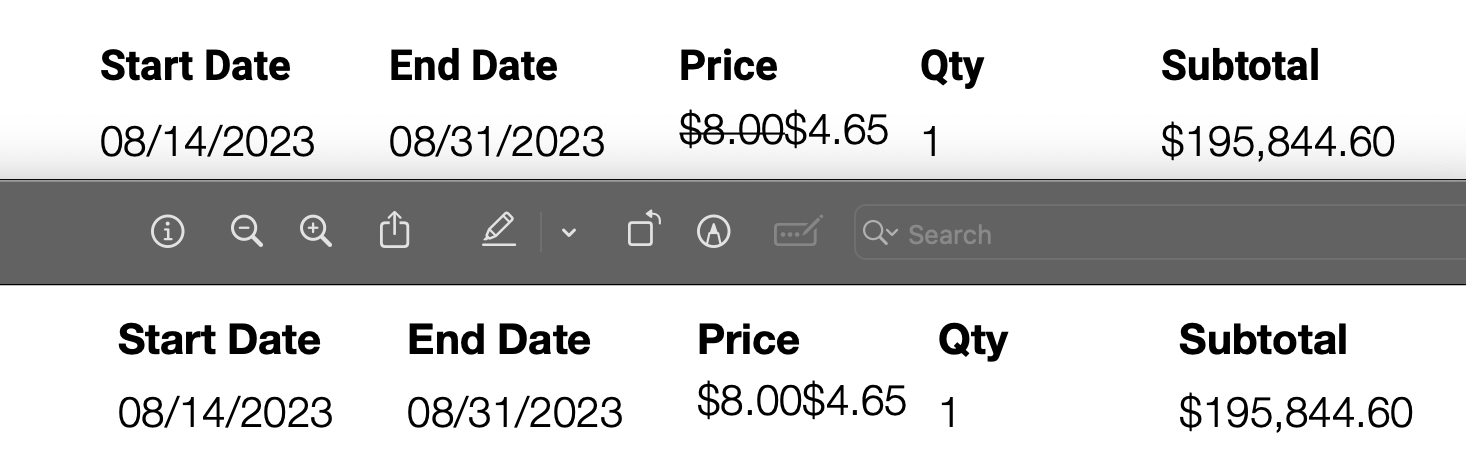 Strikethrough does not appear to be functioning properly on Mac · Issue #659 · QuestPDF/QuestPDF ...