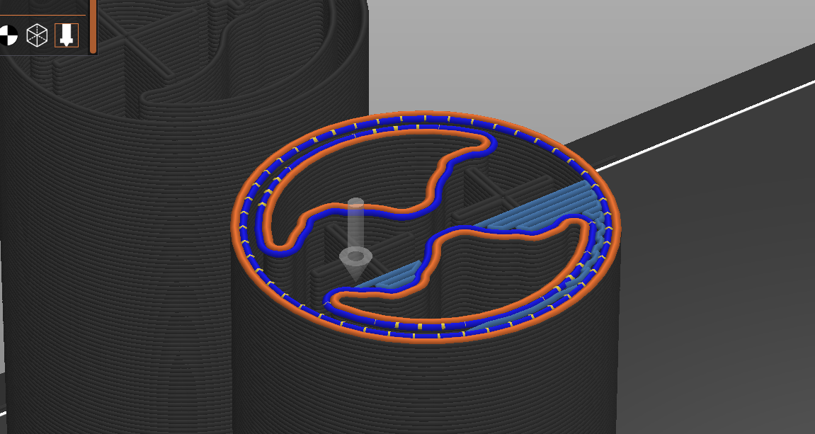 "Extra perimeters on overhangs" nullifies "External Perimeters First ...