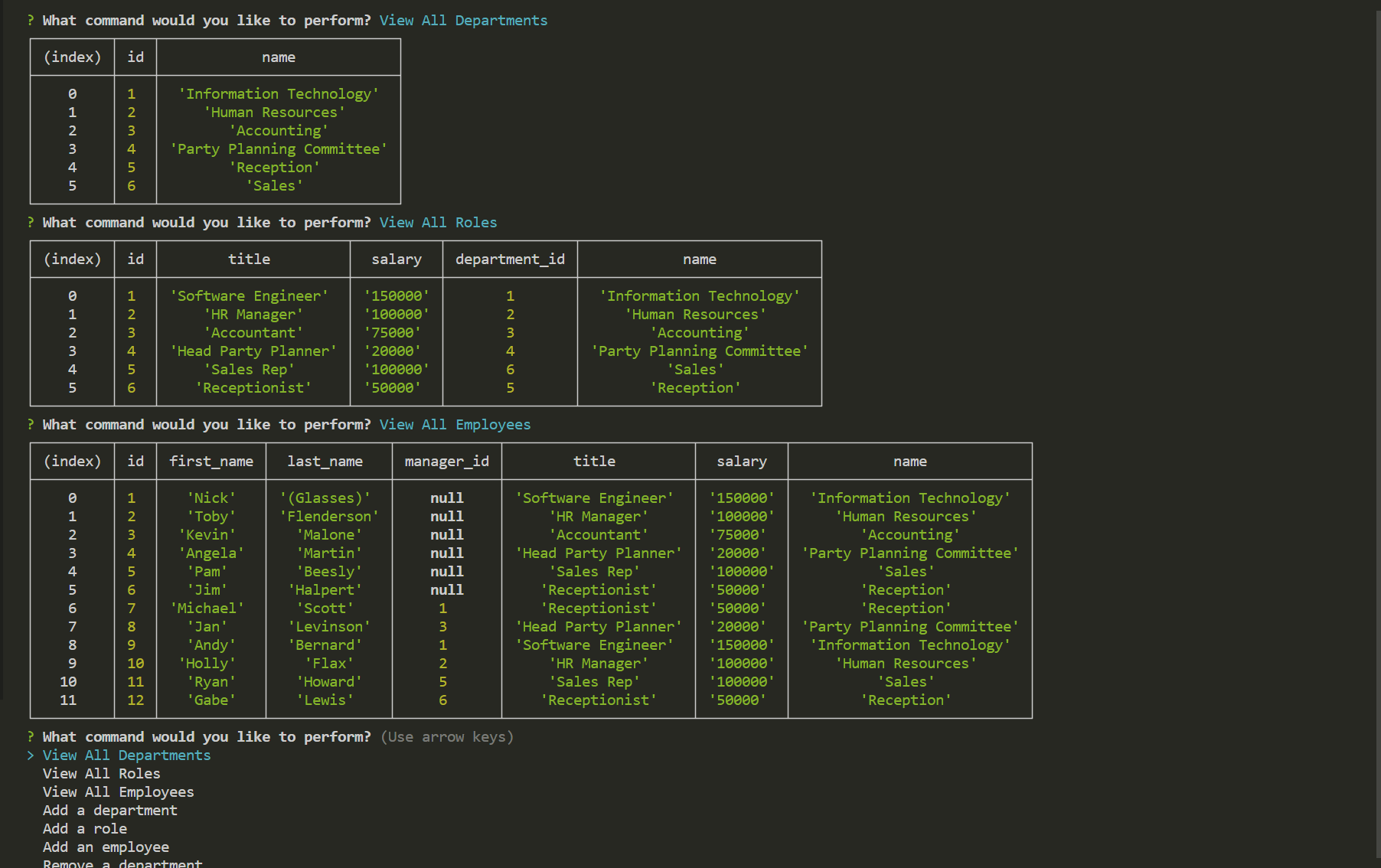 GitHub - elaine-luckey/Employee-Tracker: UNC Chapel Hill Challenge 12