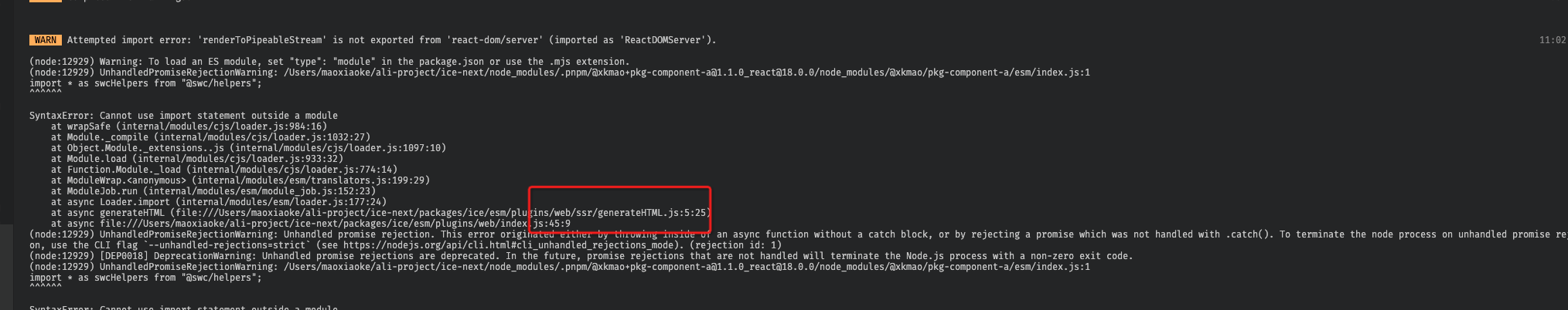三方依赖是否要打包到 server bundle 里面？ · Issue #201 · ice-lab/ice-next · GitHub
