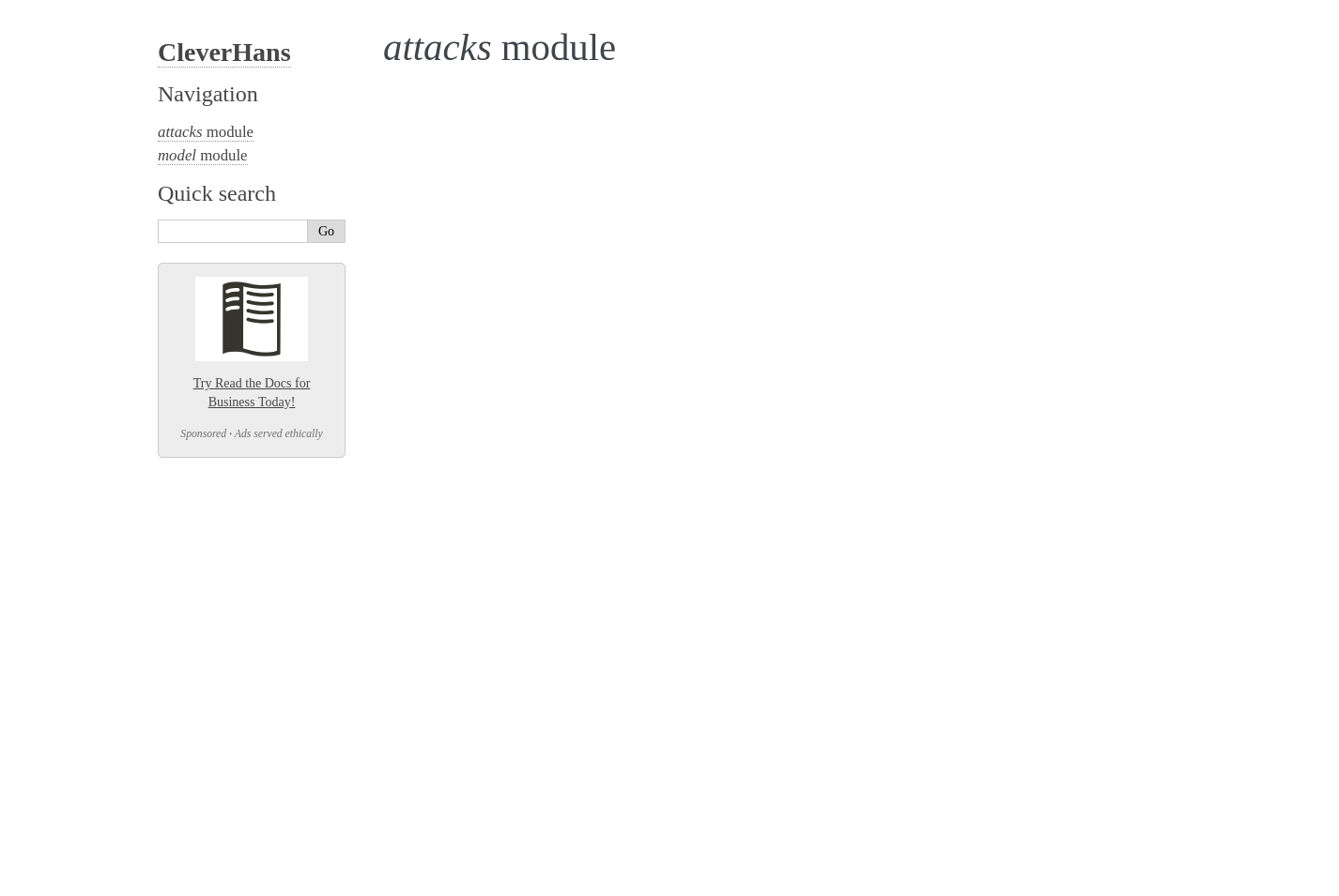 Cleverhans documentation is not showing attacks · Issue #944 · cleverhans-lab/cleverhans · GitHub