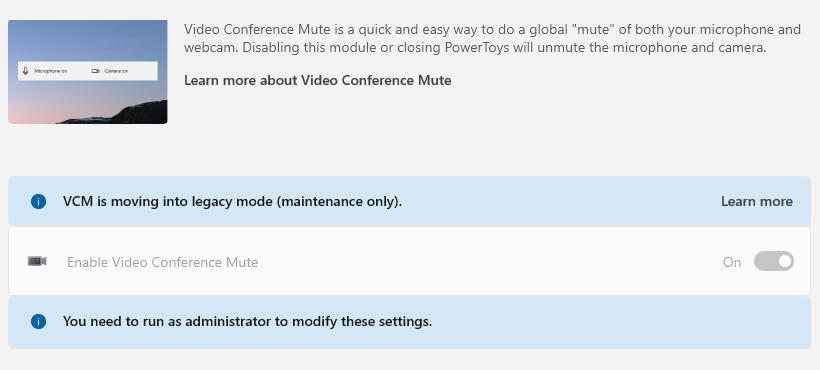 Unable to disable "video conference mute" by logging in with a user ...
