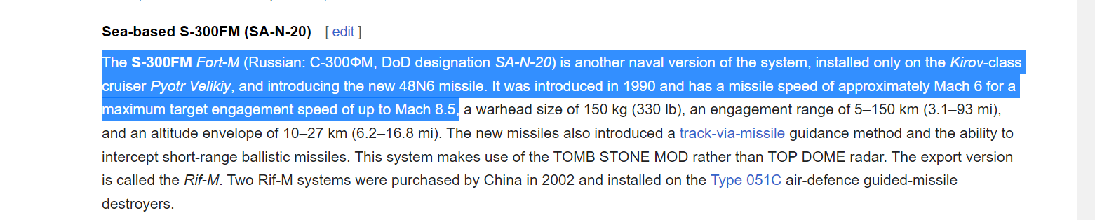 increase s-300FM (48N6M) max target speed to 5667 kts · Issue #3466 · PygmalionOfCyprus/cmo-db ...