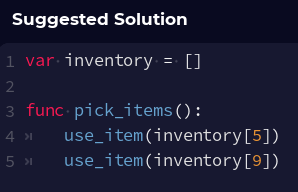 lesson 24's exercise, Using the right crystals, use() vs use_item() · Issue #418 · GDQuest/learn ...