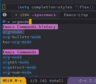 Helm M-x, Recent Files not fuzzy matching · Issue #13100 · syl20bnr/spacemacs · GitHub
