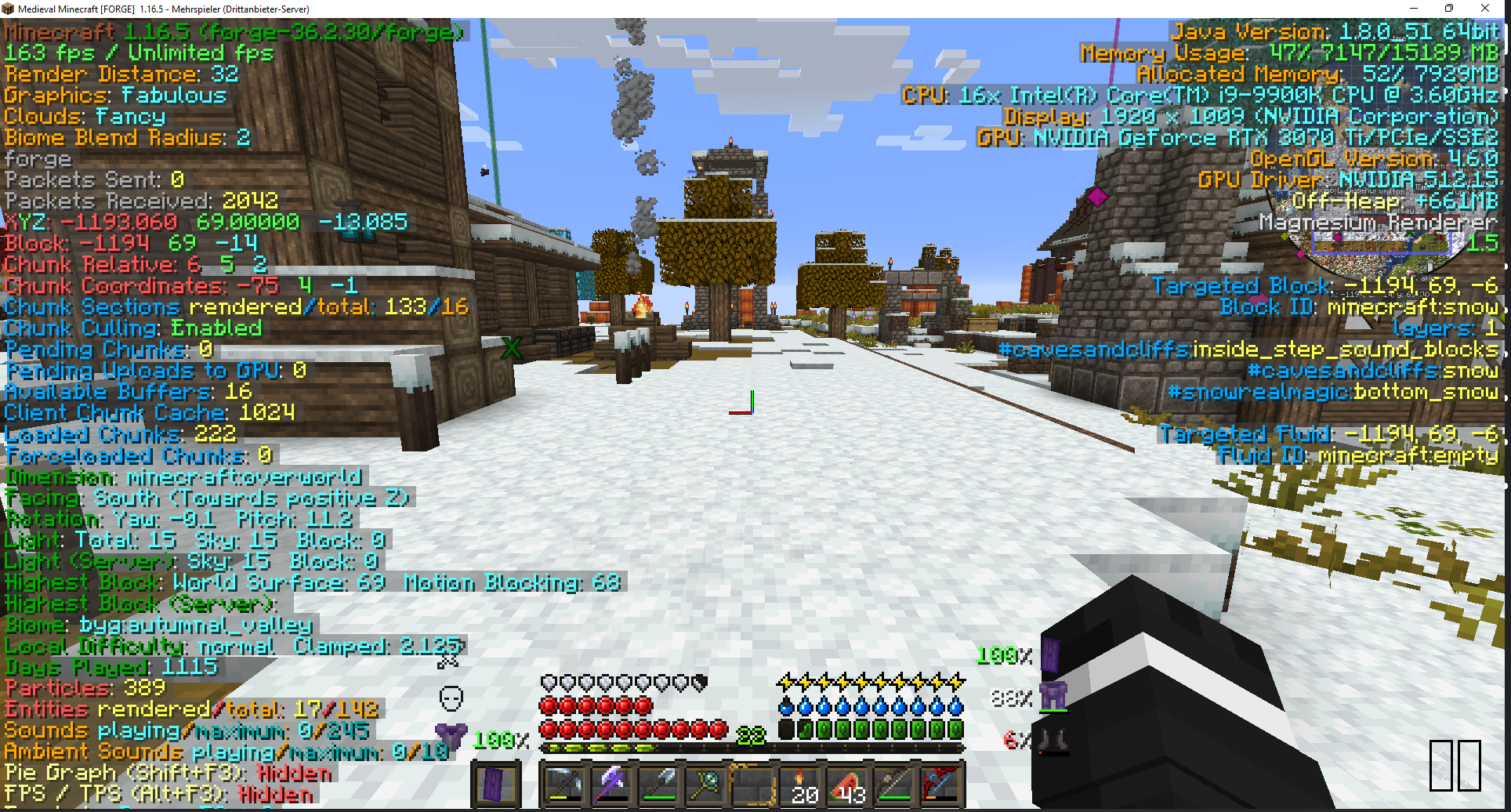 Only snowy landscape · Issue #154 · LunaPixelStudios/Medieval-MC · GitHub