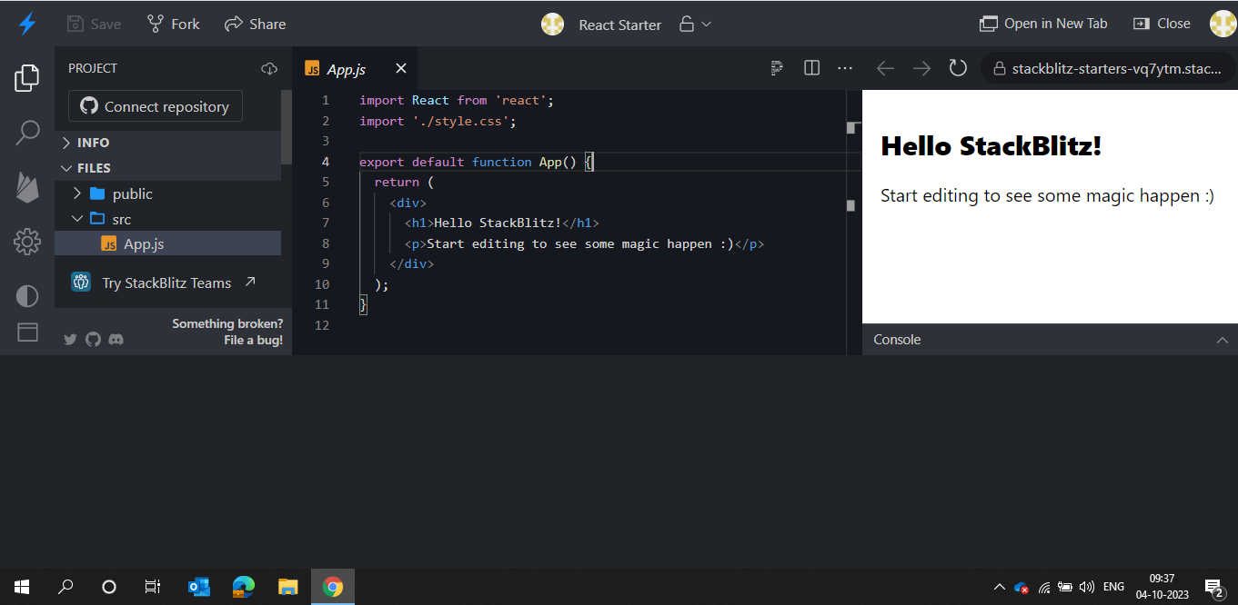 Empty Space At The Bottom · Issue 2755 · Stackblitz Core · Github
