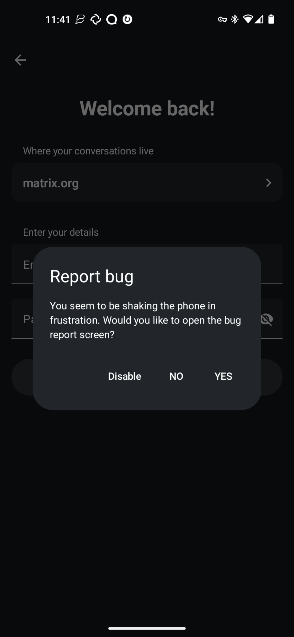Error In Login Flow · Issue #207 · element-hq/element-x-android · GitHub
