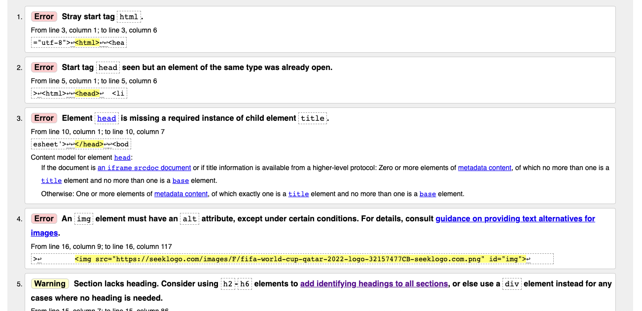 Fallas en estándares W3c · Issue #30 · ORT-FIS-2022S2/proyecto-martinez-fischer-larrosa · GitHub
