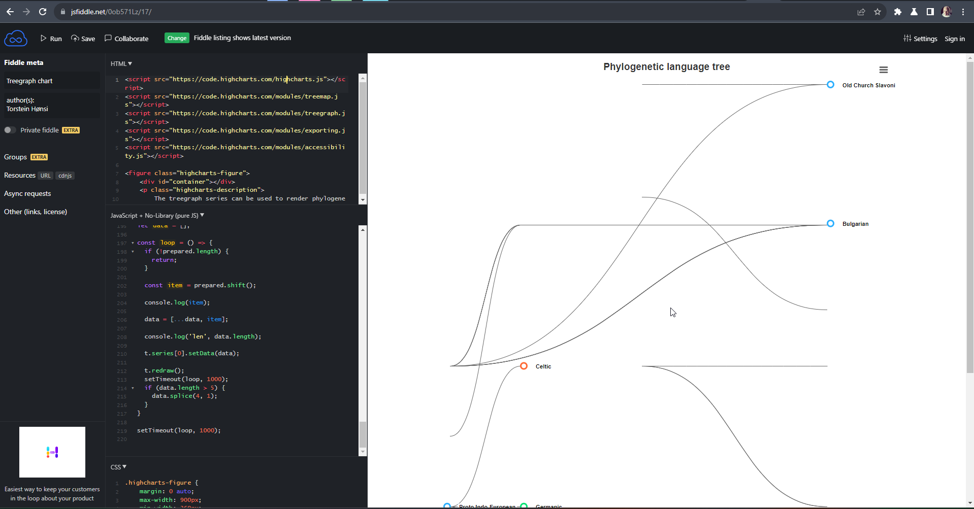 Treegraph leaves unnecessary links after series.setData · Issue #19524 · highcharts/highcharts ...
