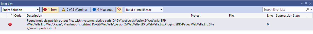 Publish getting failed · Issue #192 · WebVella/WebVella-ERP · GitHub