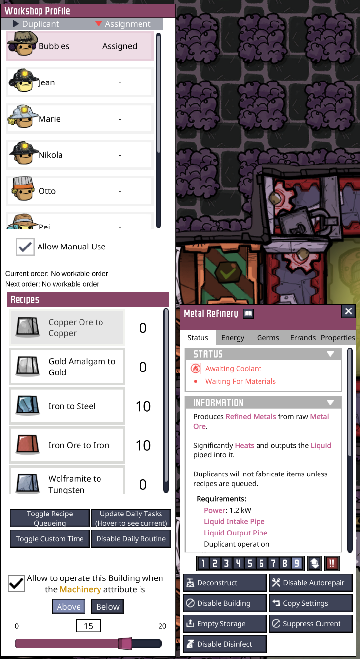 Workshop Profiles Request - (optional) append to the left of the Recipe ...