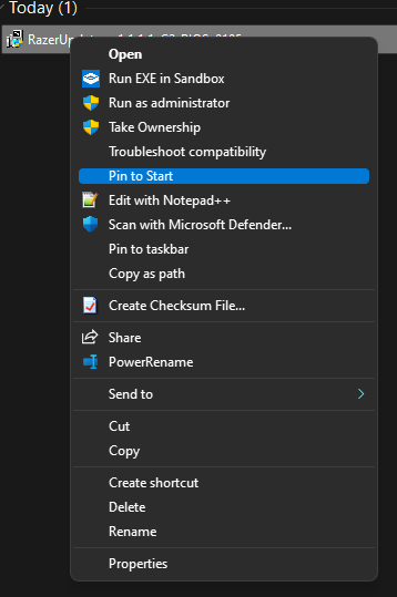 No "NanaZip" in old style context menu on Windows 11, latest update ...