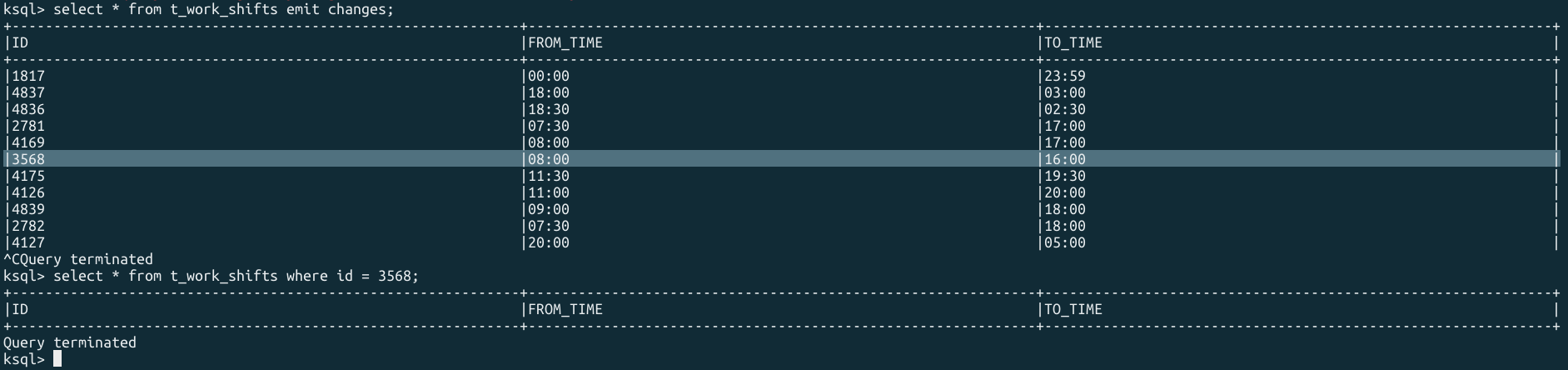 Table from stream not returning existing data · Issue #7411 · confluentinc/ksql · GitHub