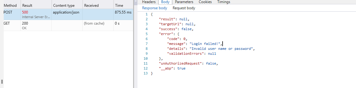 User-friendly exceptions are wrapped up in 500 code (LoginResultAsync) · Issue #5228 ...