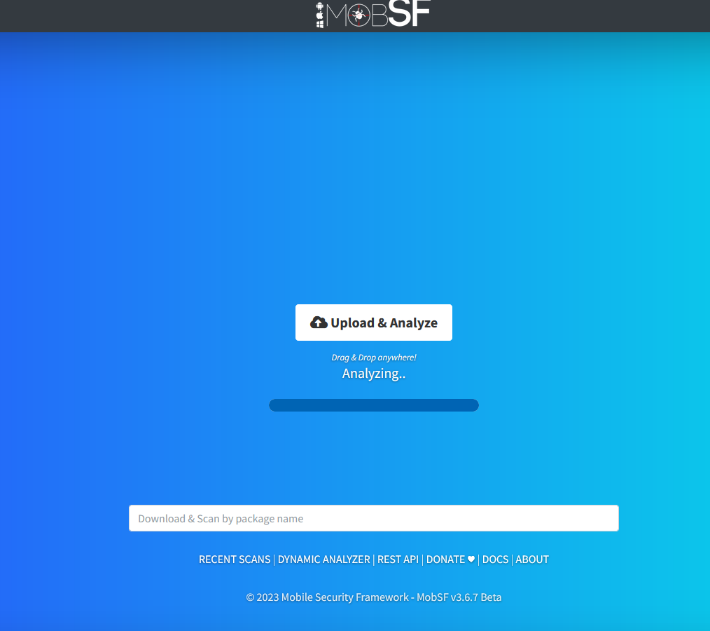 Static review stuck in code analysis · Issue #2162 · MobSF/Mobile-Security-Framework-MobSF · GitHub